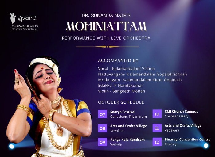 Dr.Sunanda Nair, a leading exponent of Mohini Attam - Concluded Events